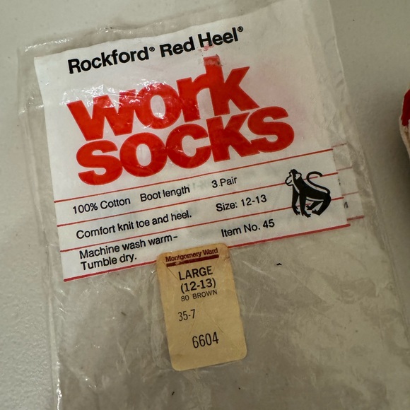 Rockford Red Heel | Underwear & Socks | Vintage Rockford Red Heel Work ...